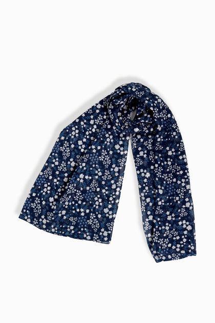 Blue Sakura Long Scarf – Wholesale Common Knit